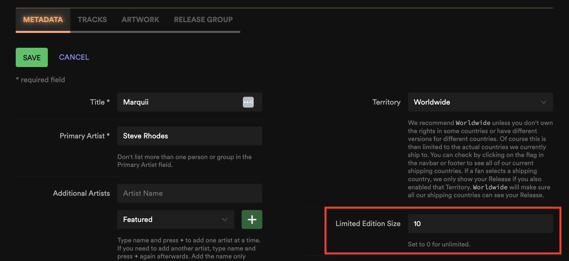 Can I Create Limited Edition Releases? – elasticStage
